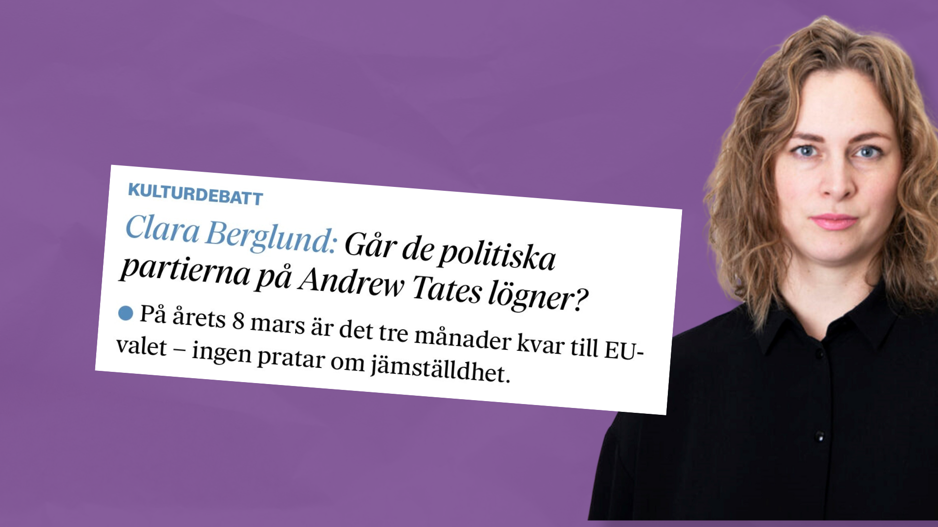 Debatt: Går de politiska partierna på Andrew Tates lögner? | Sveriges ...